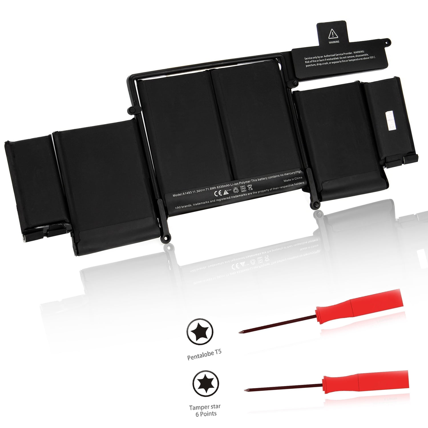 EBK A1493 A1582 Battery for Pro Retina 13" 13inches A1502 ME864 (Only ...