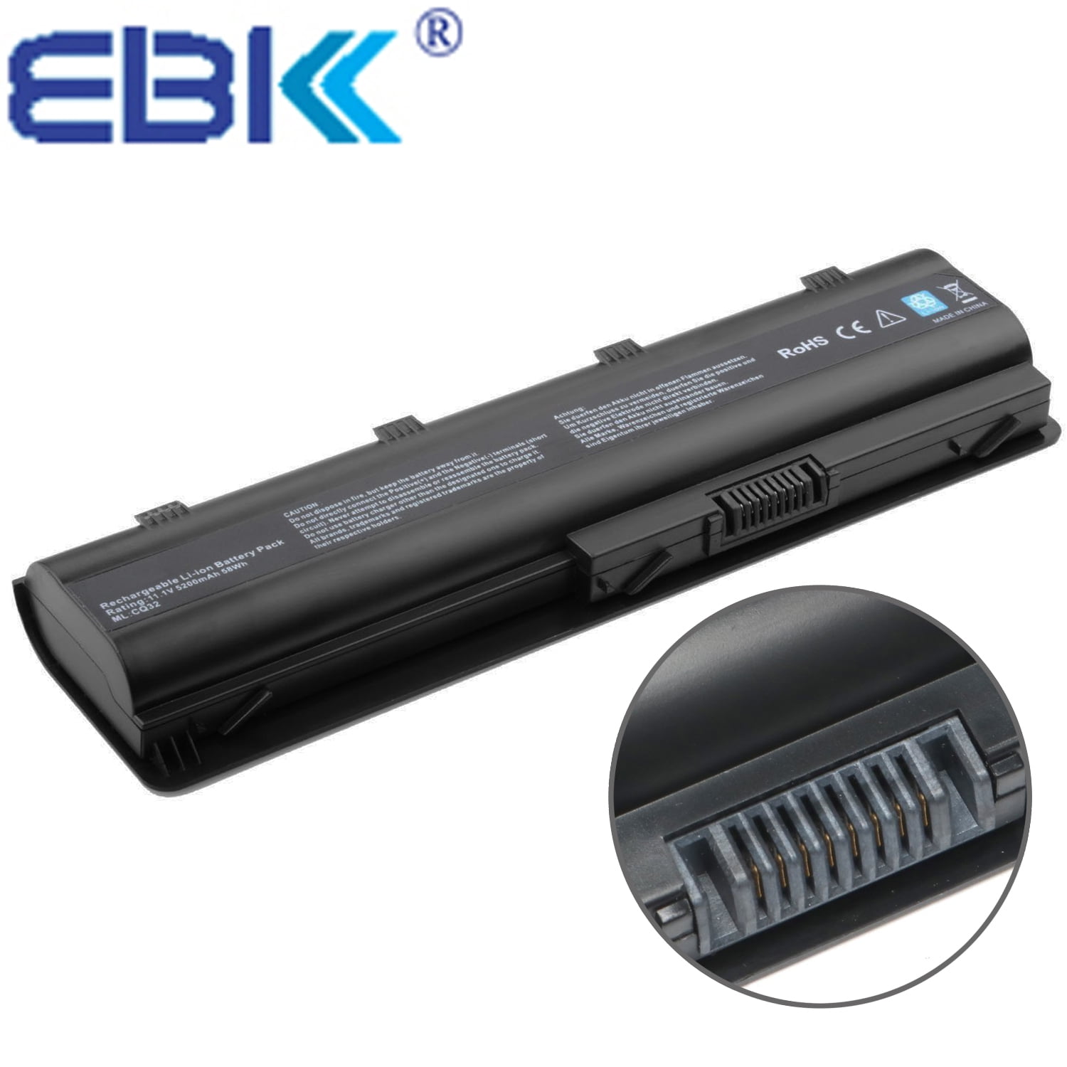 EBK Replacement for HP MU06 Notebook Battery 593553-001 G62 G32 G42 ...