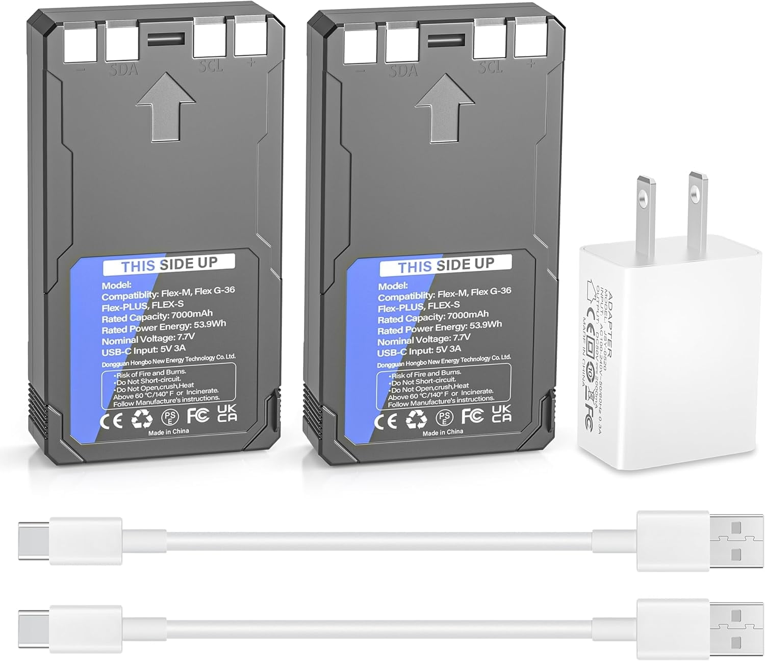 EBKK 2-Pack 7000mAh Rechargeable Batteries for Cellular Trail Camera ...