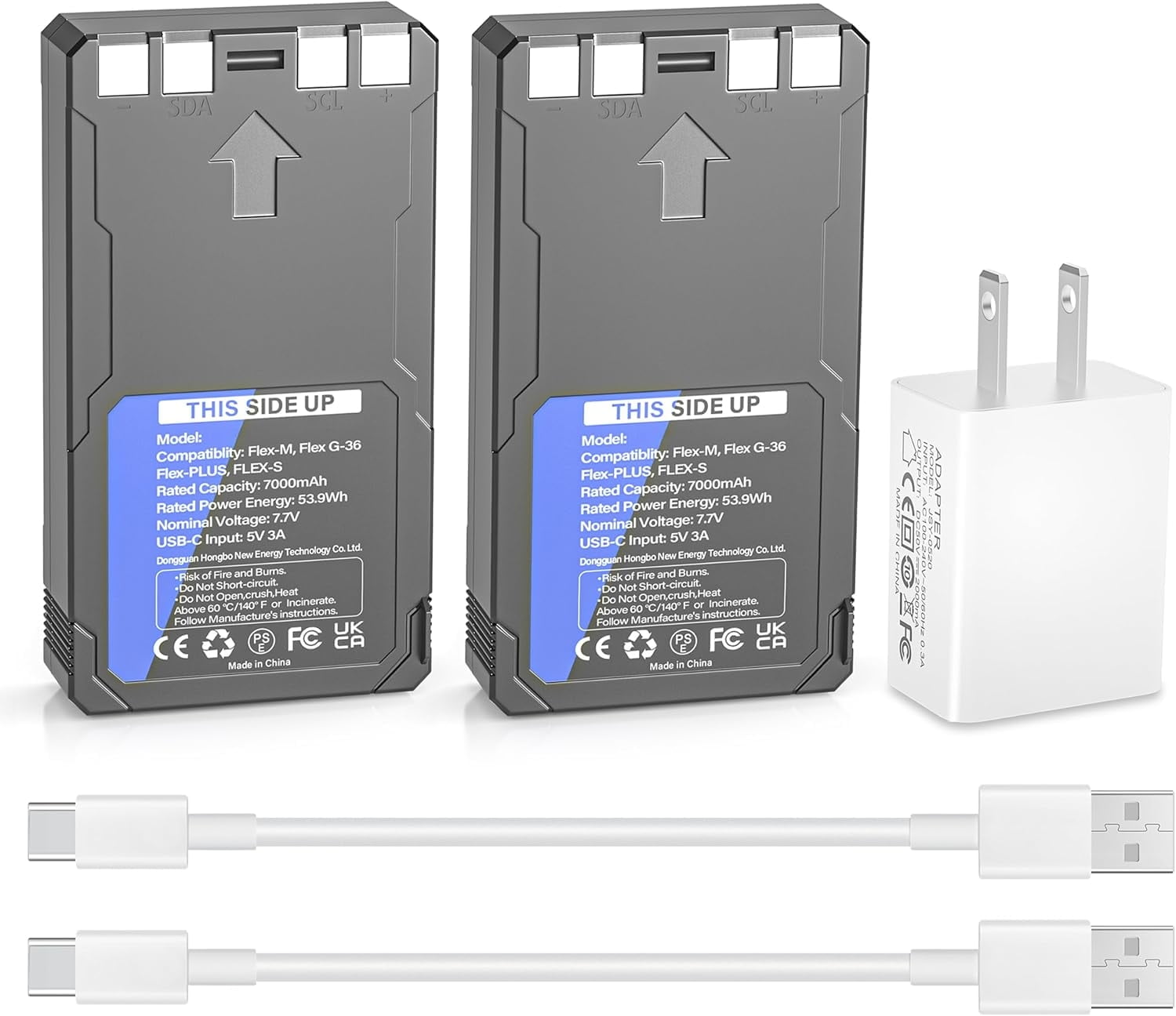 EBKK 2-Pack 7000mAh Rechargeable Batteries for Cellular Trail Camera ...