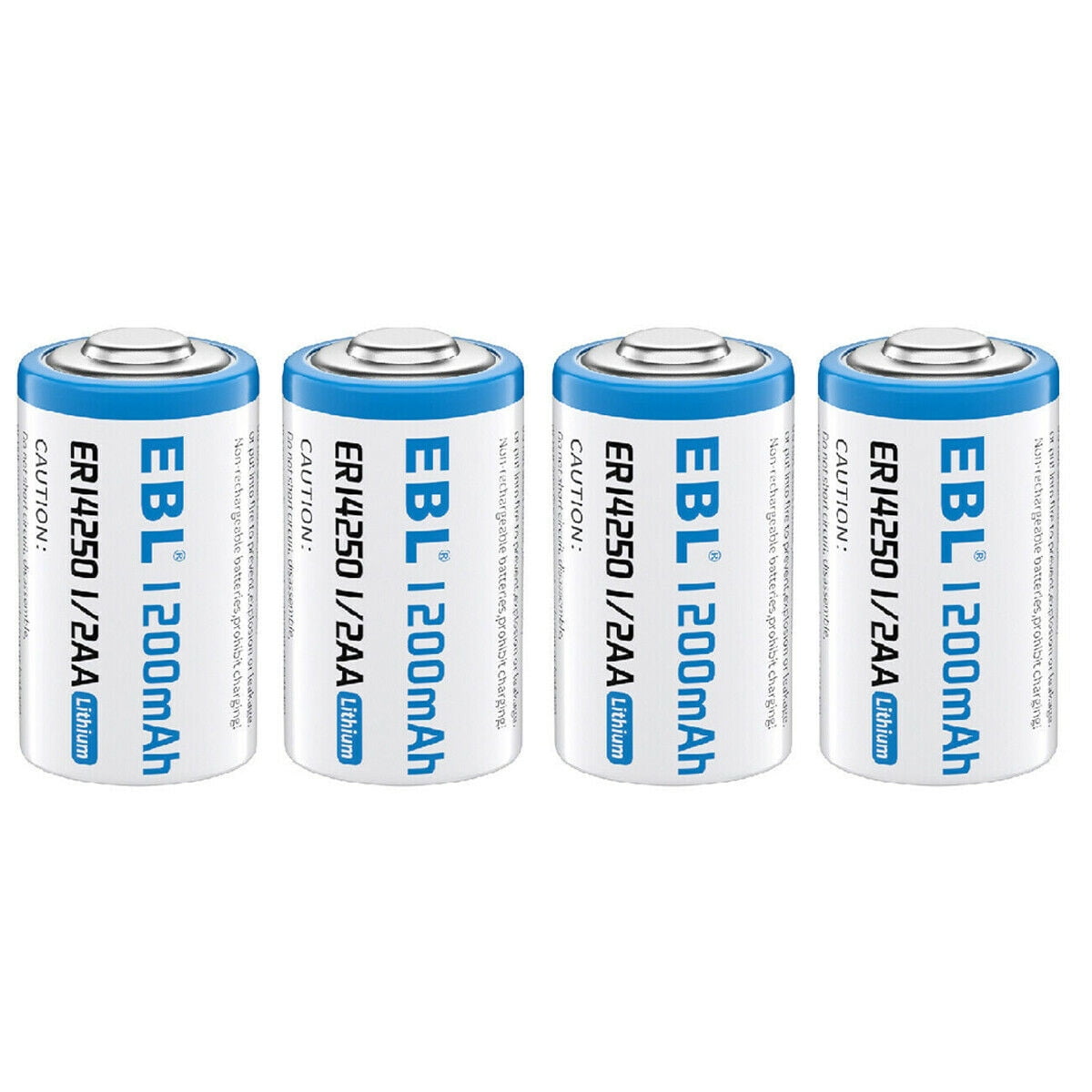 EBL 1/2AA Lithium Battery ER14250 3.6V (4-Pack) - Walmart.com