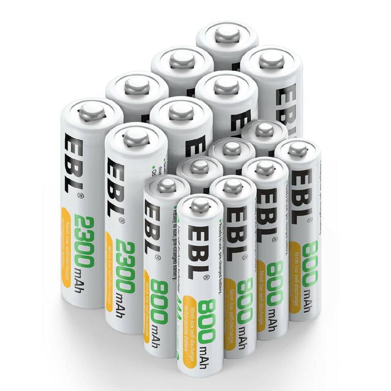 EBL AA AAA Rechargeable Batteries Combo - Walmart.com