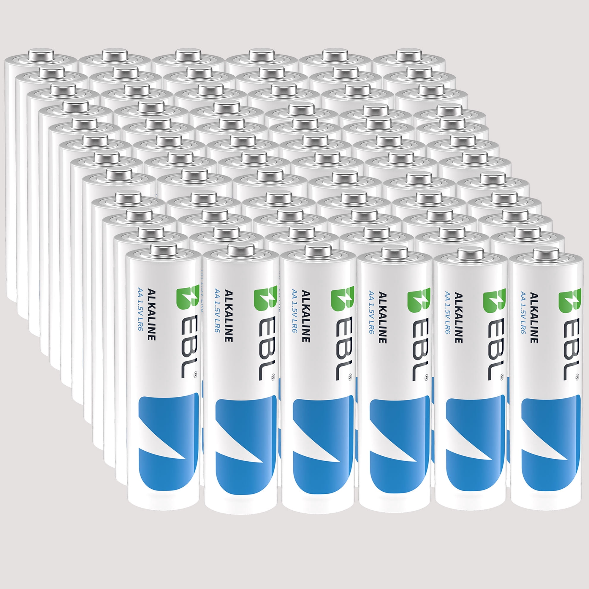 EBL AA Batteries 96 Pack Bulk, Non-Rechargeable 1.5V Alkaline Double A ...