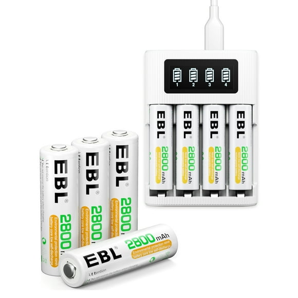 Rechargeable Double A Batteries Charger