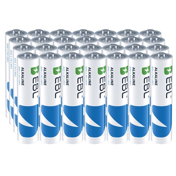 EBL AAA Batteries, 28 Count Pack, Alkaline Triple A 1.5V Batteries ...