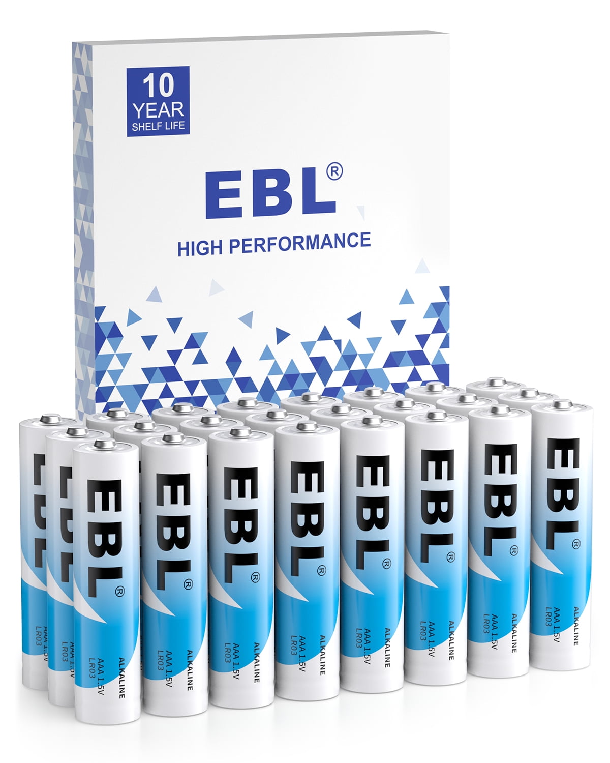 EBL AAA Batteries 96-Pack Value Pack Triple A Alkaline Batteries, Anti ...