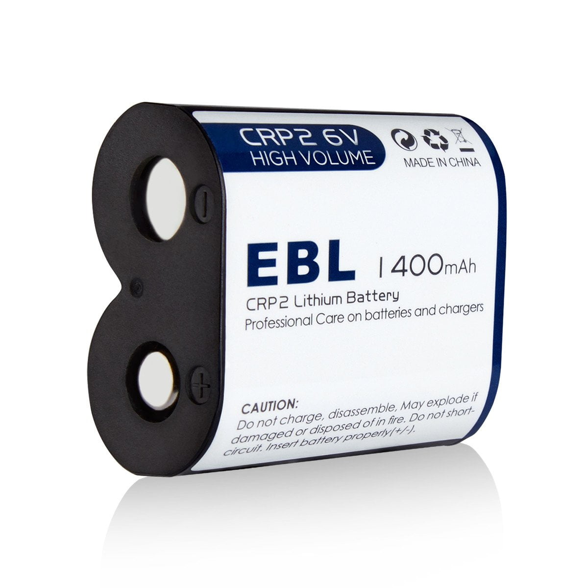 EBL CR-P2 Batteries, 6V 1400mAh Lithium Photo Battery Replaces 223A ...