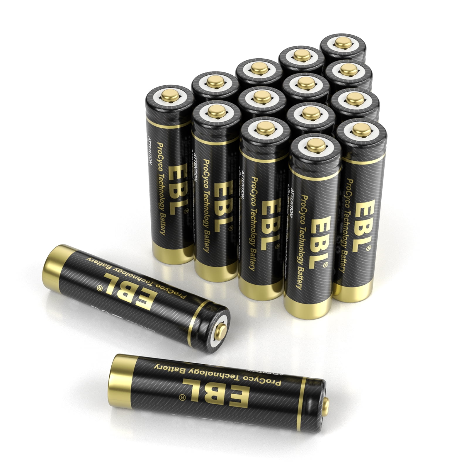EBL Gold Pro AAA Rechargeable Batteries, General Purpose Battery, 16 ...
