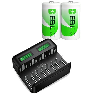 CITYORK 8-Pack 16350 CR123A 2550mAh Lithium-ion TYPE-C Rechargeable ...