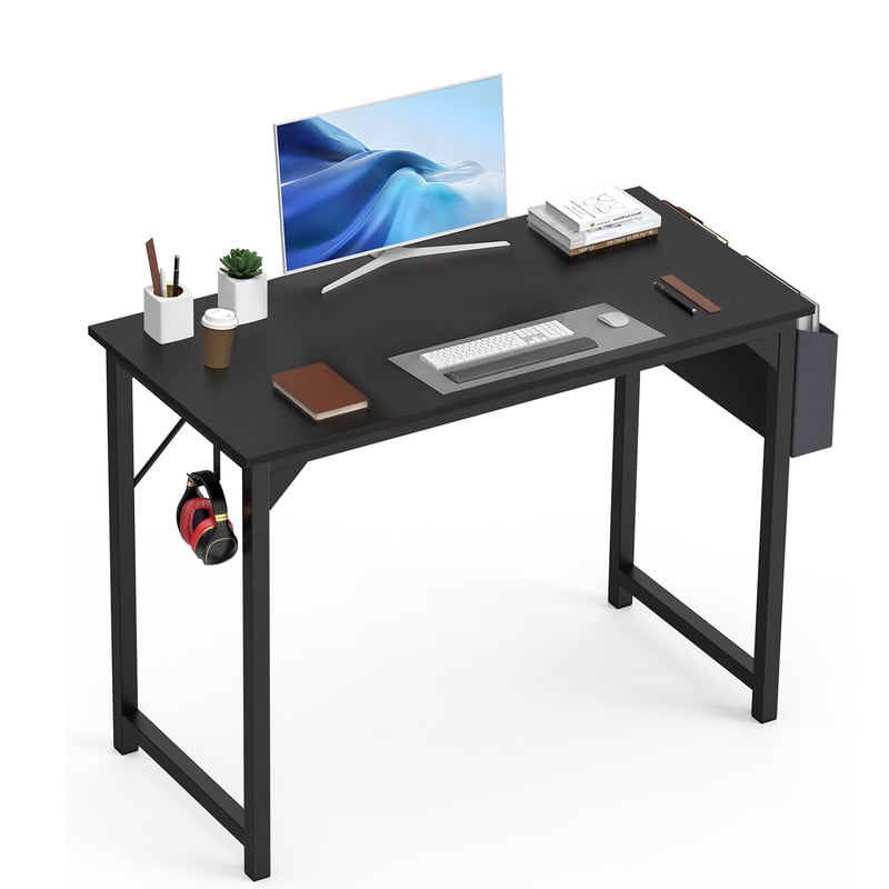 EBQOSK 31" Game Computer Desk with Storage, Home Office Modern Simple ...