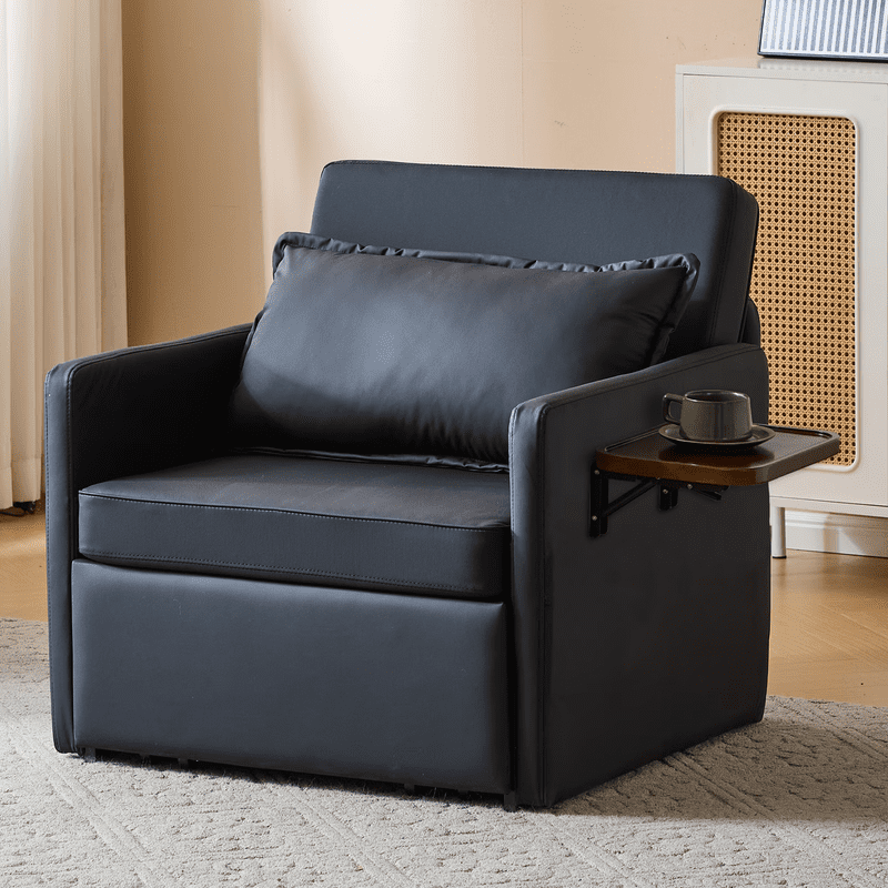 EBQOSK Adult Sleeper Chair Bed, 3-in-1 Convertible Sofa Chair Bed Pull ...