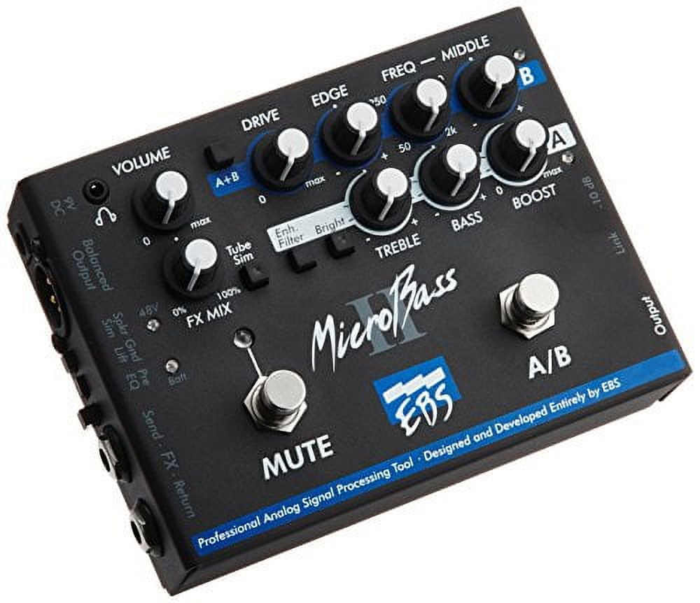 EBS MicroBass Two Channel Pro Bass Pre Amp - Walmart.com