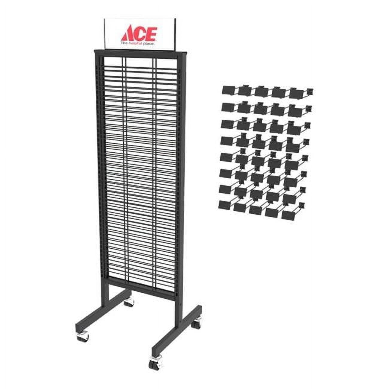 EBSCO 9065243 63 x 20 x 21 in. EBSCO Metal Black Mobile Display ...