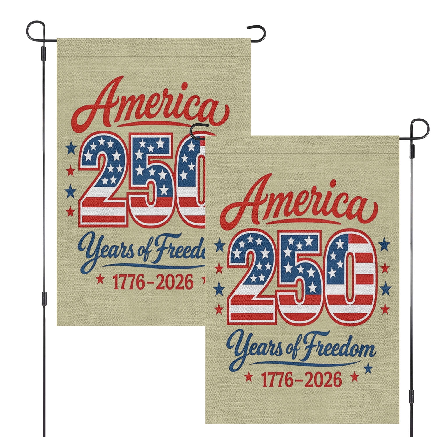 EBSTL 250 Years America Garden Flag,Blessings 250th years Anniversary ...