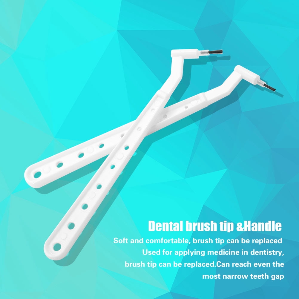 EBTOOLS 100Pcs Disposable Composite Brush Tips + 2 Brushes Handles, Brush Tip, Disposable ...