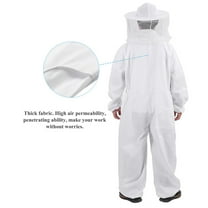 XL Professional Cotton Full Body Beekeeping Bee Keeping Suit, with Veil ...