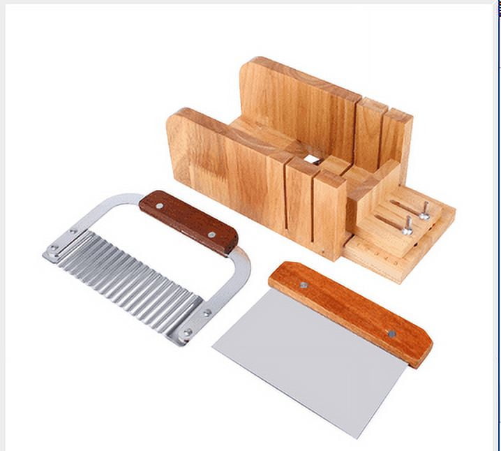 EBTOOLS Handmade Soap Tool Set Wooden Soap Loaf Mold Cutter Knife Soap ...
