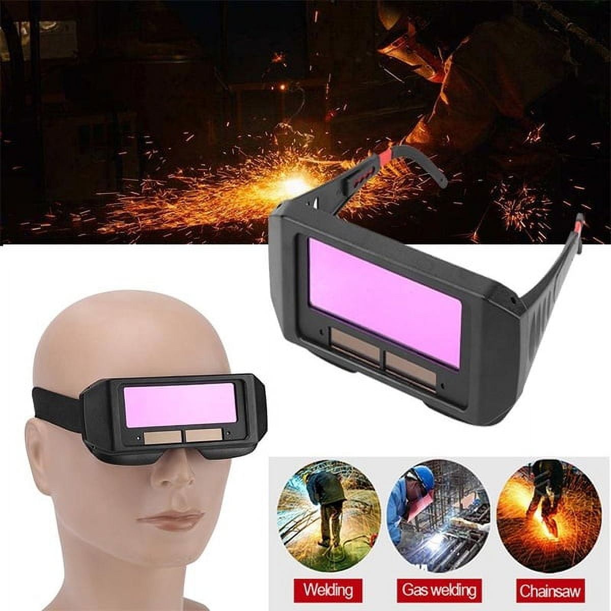EBTOOLS Solar Auto Darkening Welding TIG MIG Goggles Welder Eyes ...