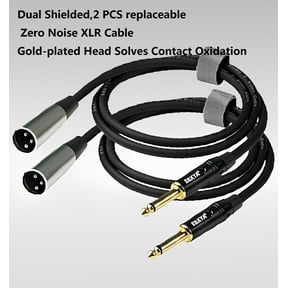 OPAL- 8Ft Pa Audio Cable Male Stereo To Dual 1/4" Male Mono Guitar ...