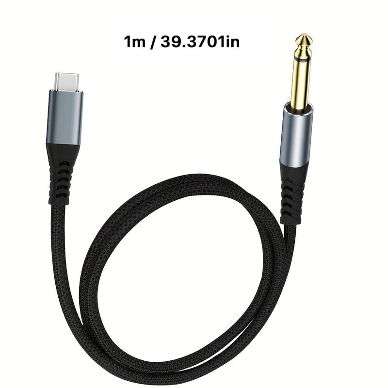 EBXYA KT02H20 Chip Type-C to 1/4" TRS Hi-Fi Audio Cable, 3.3ft Pure ...