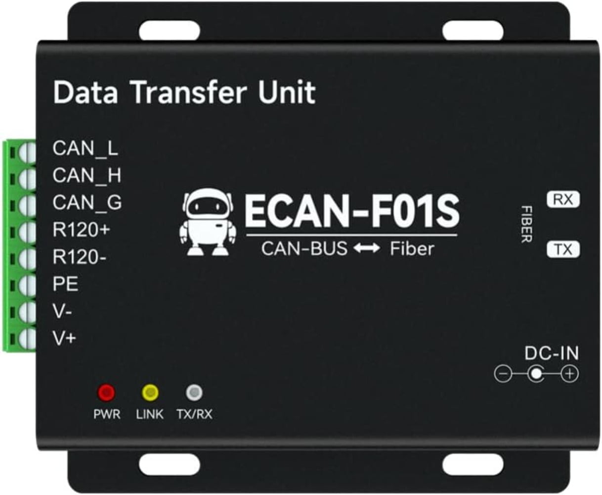 EBYTE CAN to Fiber Optic Wireless Transceiver 20KM Transmission CANBUS ECAN-F01S High Speed Data ...