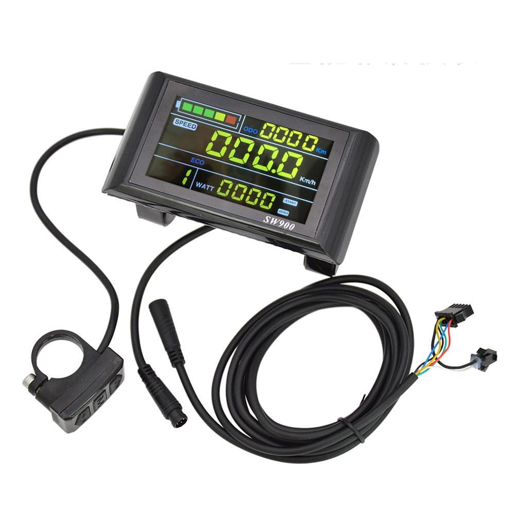 EBike 24V/36V/48V SW900 Colorful LCD Display Power Speed Meter Control ...