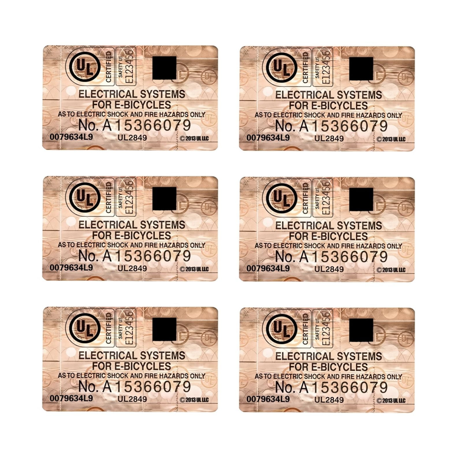 EBike Class Identification Stickers - 6 Pack, Weatherproof Vinyl Decals ...