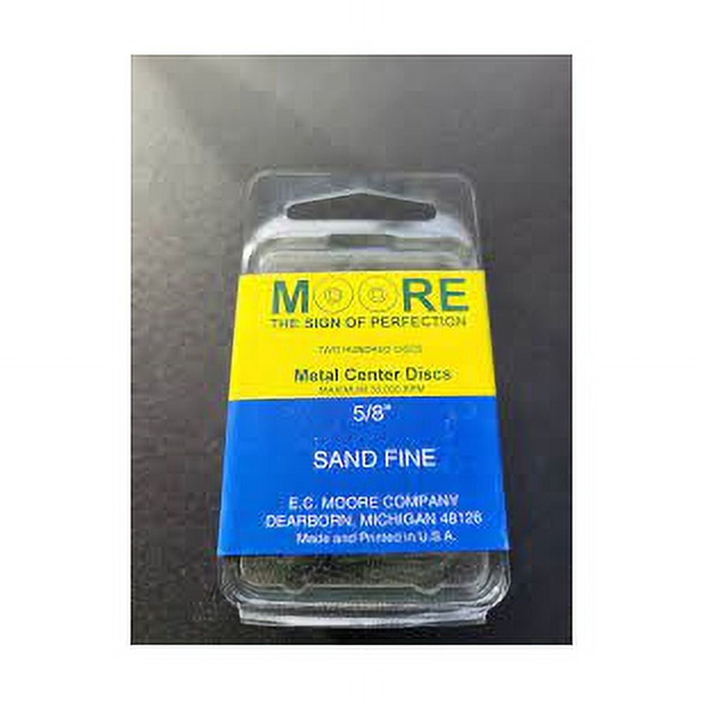 EC Moore PH-58-SFBB Paper Discs Pin Hole Center 5/8" Sand Fine Grit 300 ...