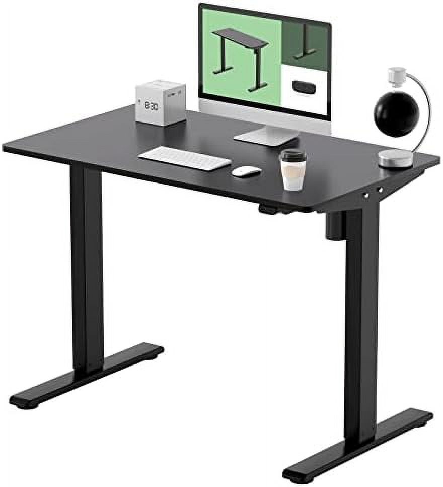 EC1 Electric Standing Desk 48 x 24 Inches Seamless Solid Slab Height ...