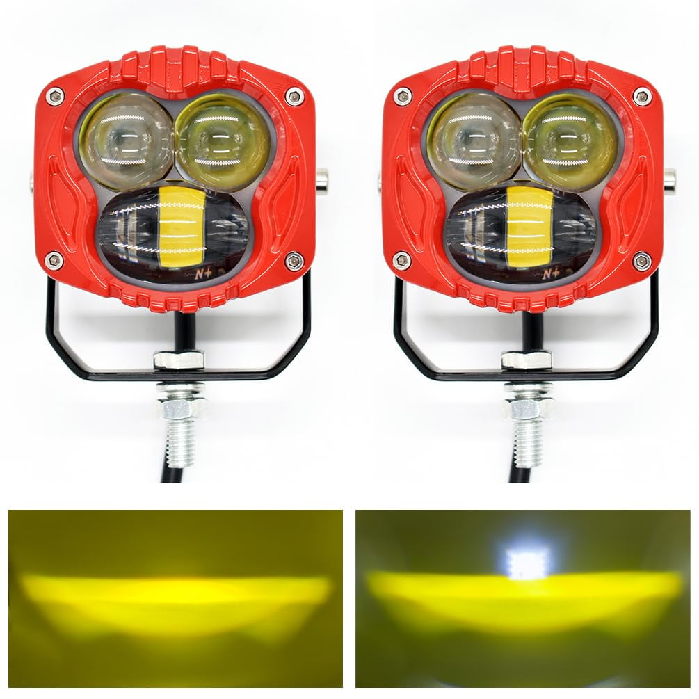 ECAHAYAKU 3Inch 70W LED SSF20 Amber Pods Light Bar Offroad Cube Lights ...