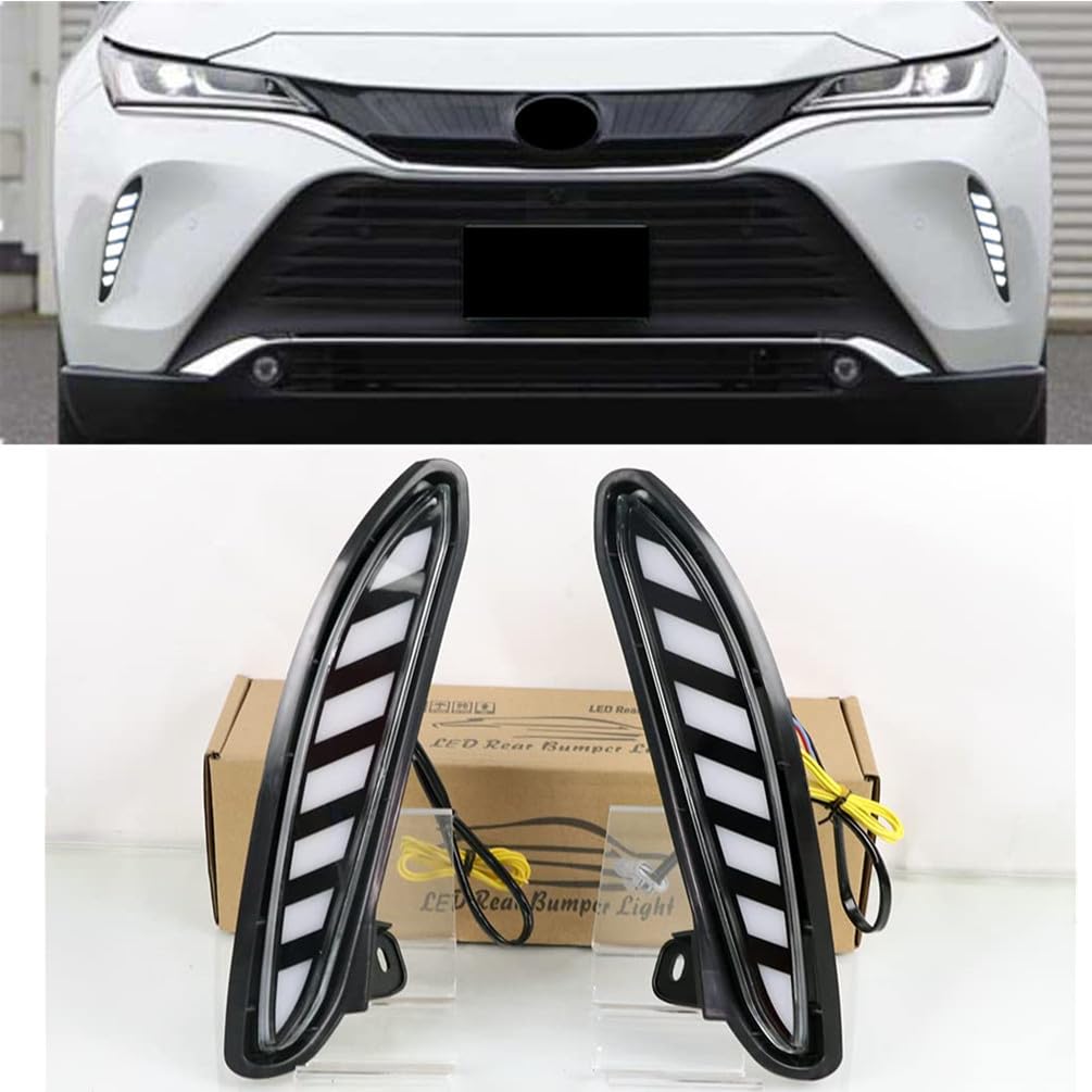ECAHAYAKU DRL for Toyota IFF17 Venza 2021 2022 2023 2024 with Turn Signal Yellow Led Daytime ...