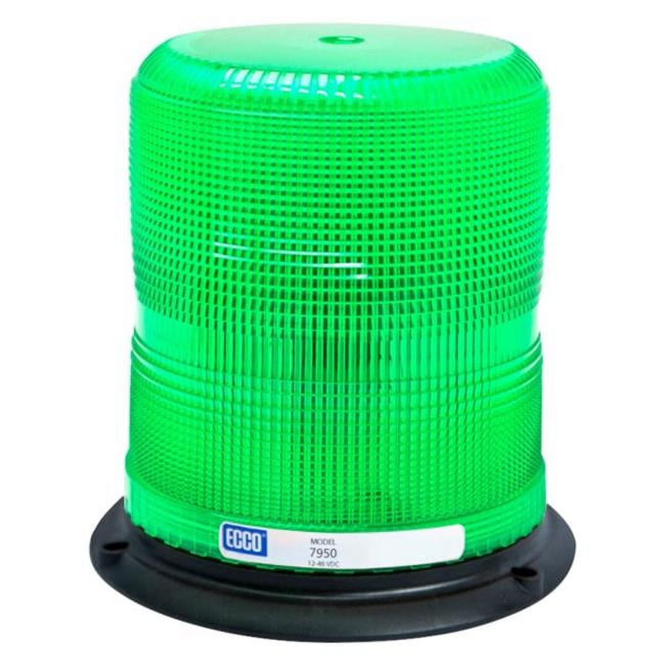 ECCO 7950G LED Beacon Pulse II, 12-48VDC, Pulse8 Flash, 7", Green ...
