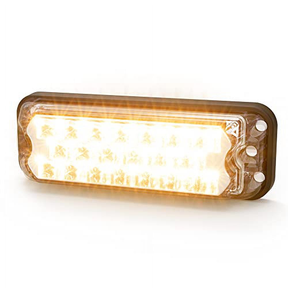 ECCO LED High-Intensity 20 LEDs Directional Amber Surface Mount 0.4 ...