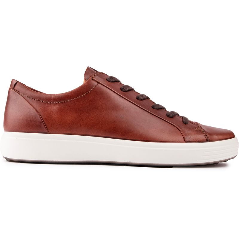 ECCO Men's Soft 7 City Sneaker Cognac - 470364-02053 - Walmart.com