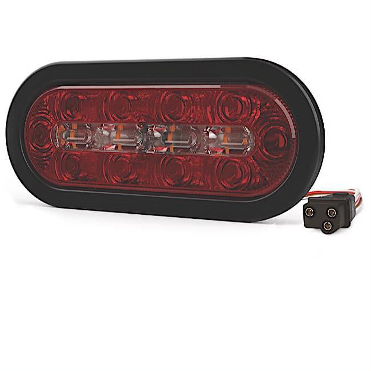 ECCO Safety 12-24V 6 in. Oval Directional Sttr-Warning Combo Light ...