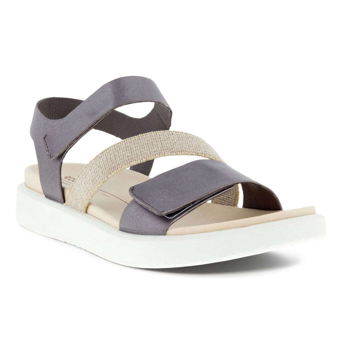 ECCO Women's Flowt 2 Band Sandal Gravity Metallic - 273713-60105 ...