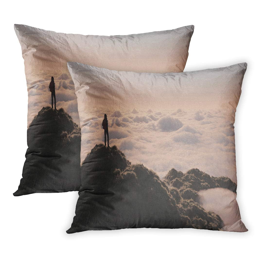 ECCOT Achievement The Man Up Mountain Above Clouds This is 3D Render ...