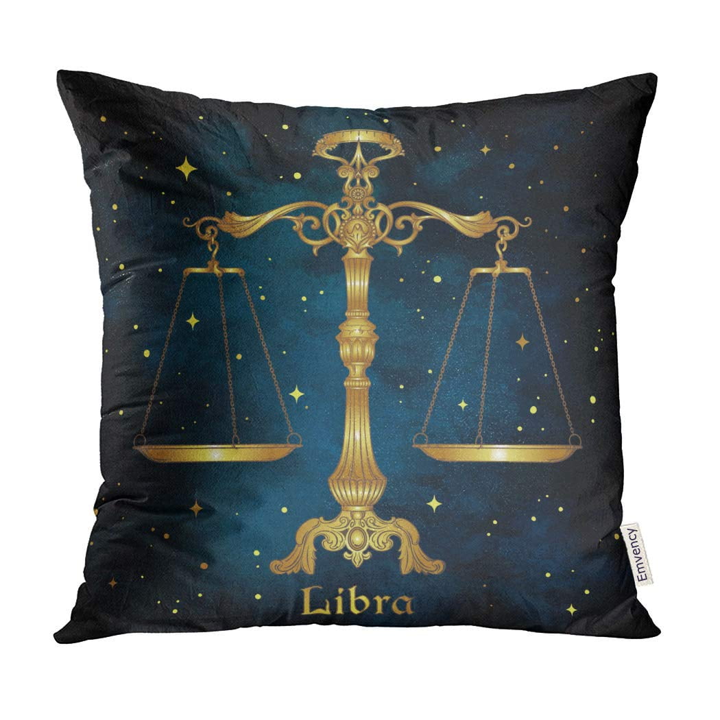 ECCOT Antique Ornate Balance Scales Over Blue Night Sky Gold Stars ...