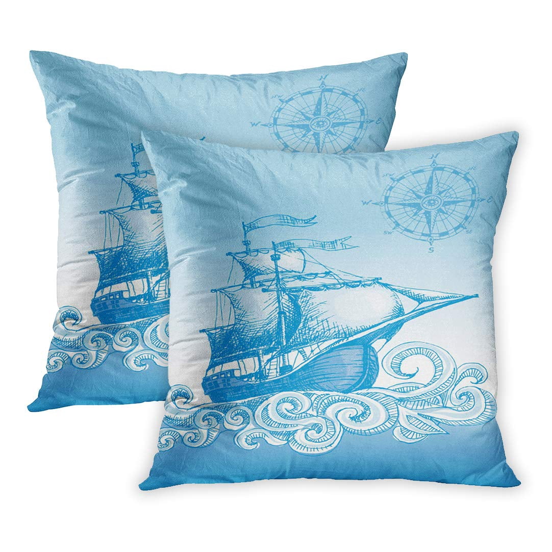 ECCOT Blue Map Sailboat and Cmyk Organized By Layers Global Colors ...