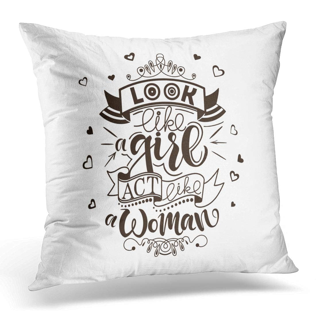 ECCOT Calligraphy Simple Black Look Like Girl Act Wooman Lettering ...