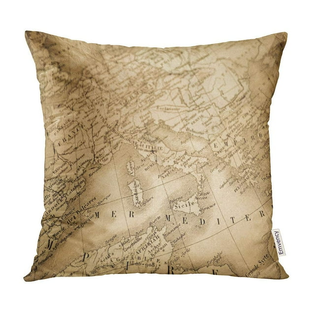 ECCOT Coast Antique Map of The World Mediterranean Coastal Areas Earth ...