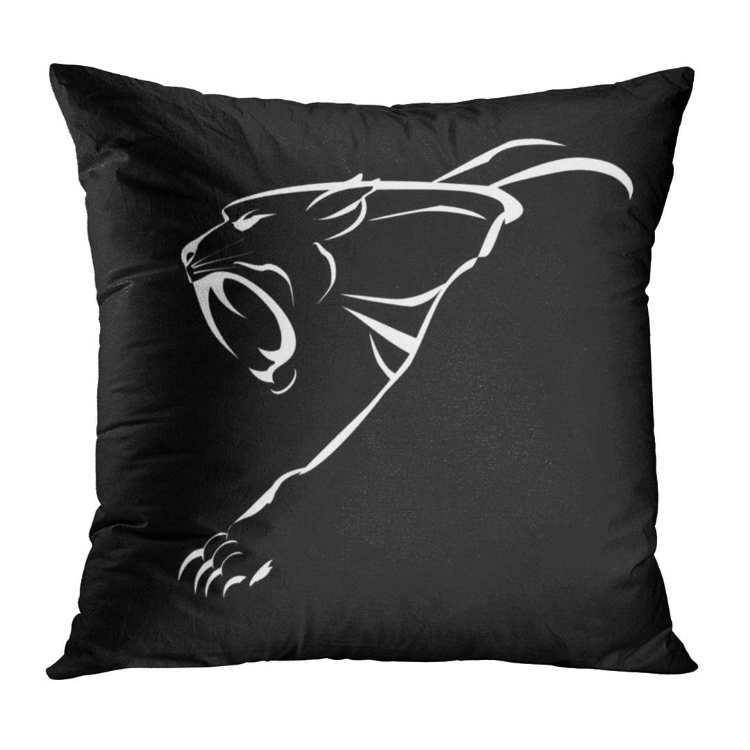 ECCOT Mascot Fang Face Muscular Panther Roaring and Crawling in The ...