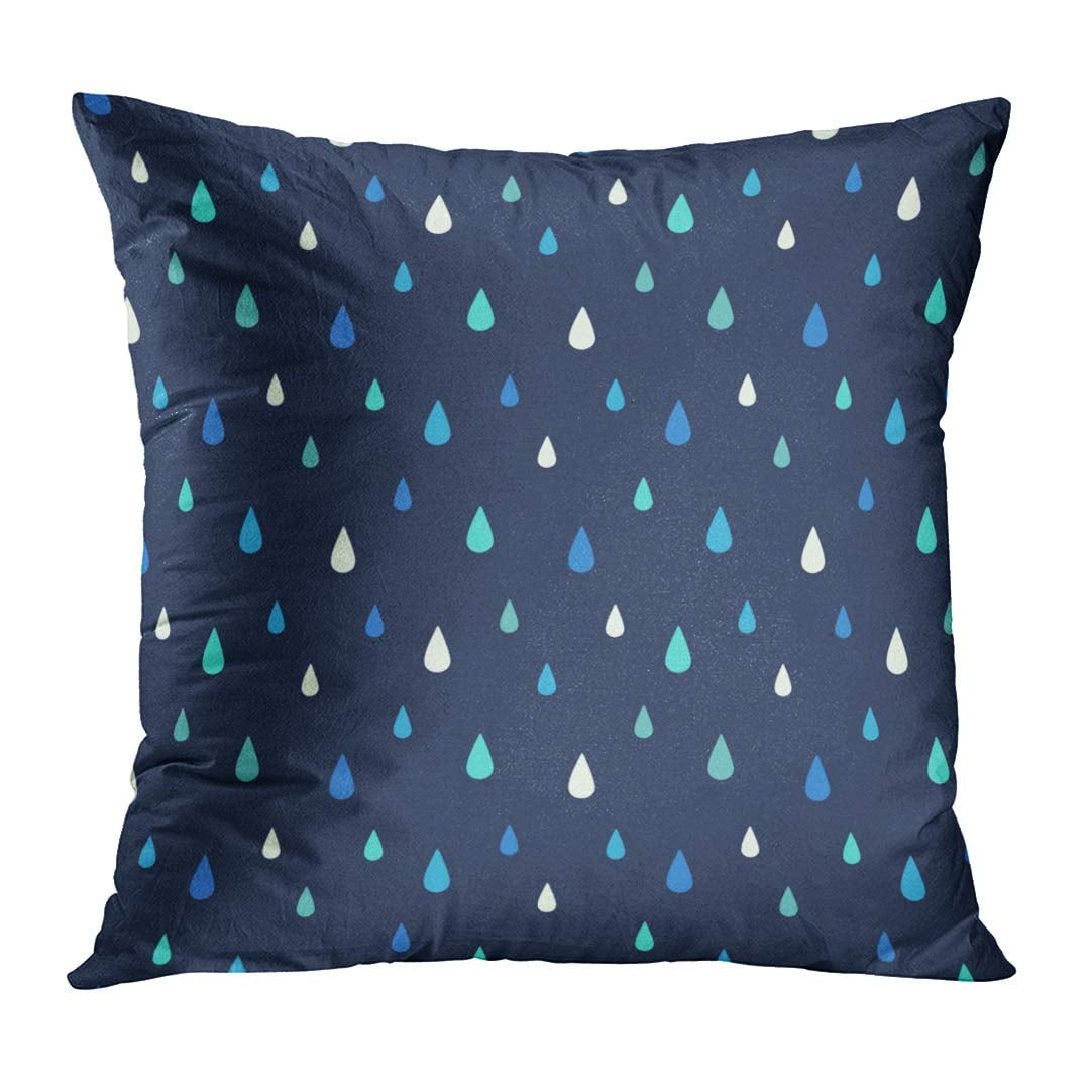 ECCOT Raindrop Colorful Drops Pattern Dark Blue Indigo Emerald Green ...