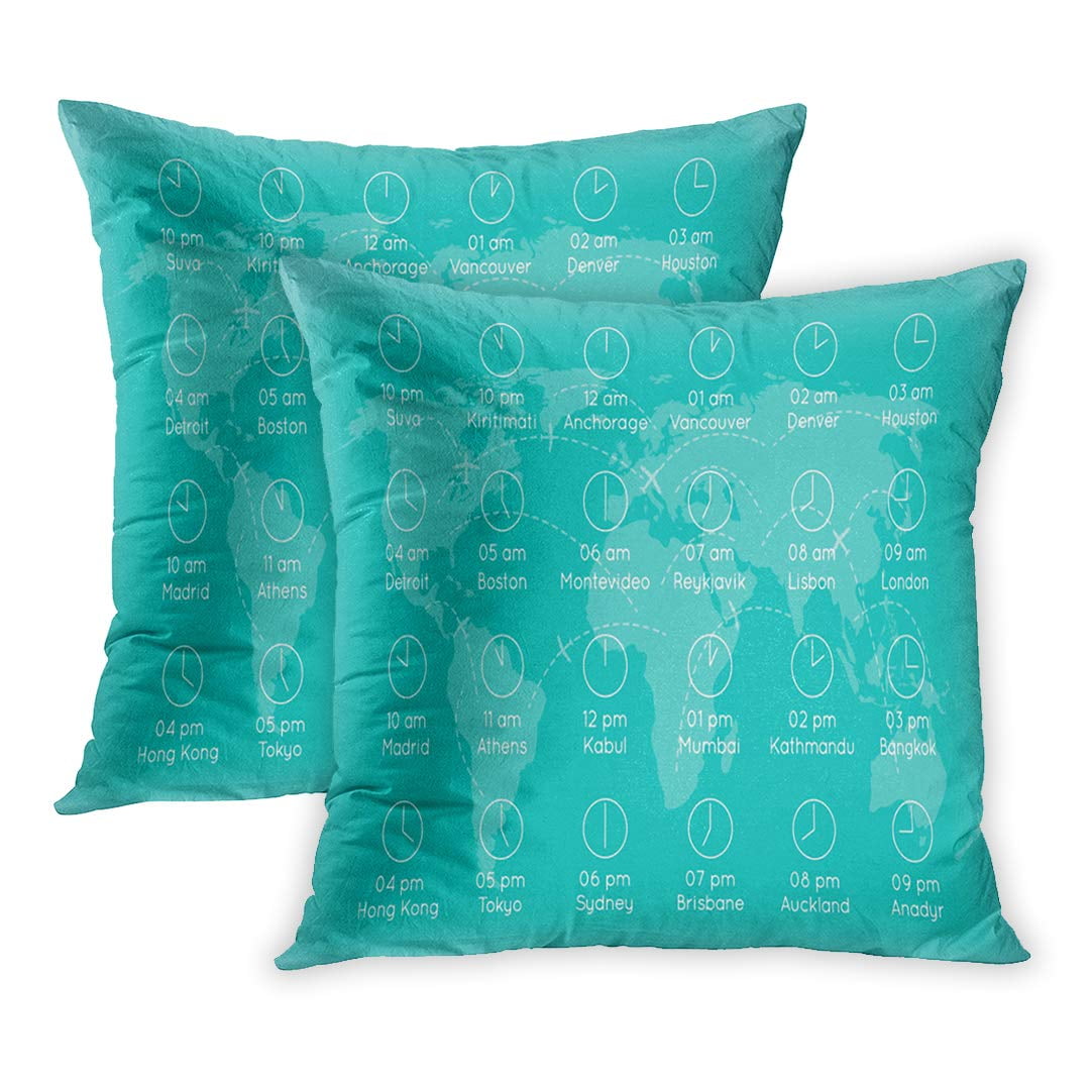 ECCOT World Map Time Zones Infographics Timezone Space Navigation and ...