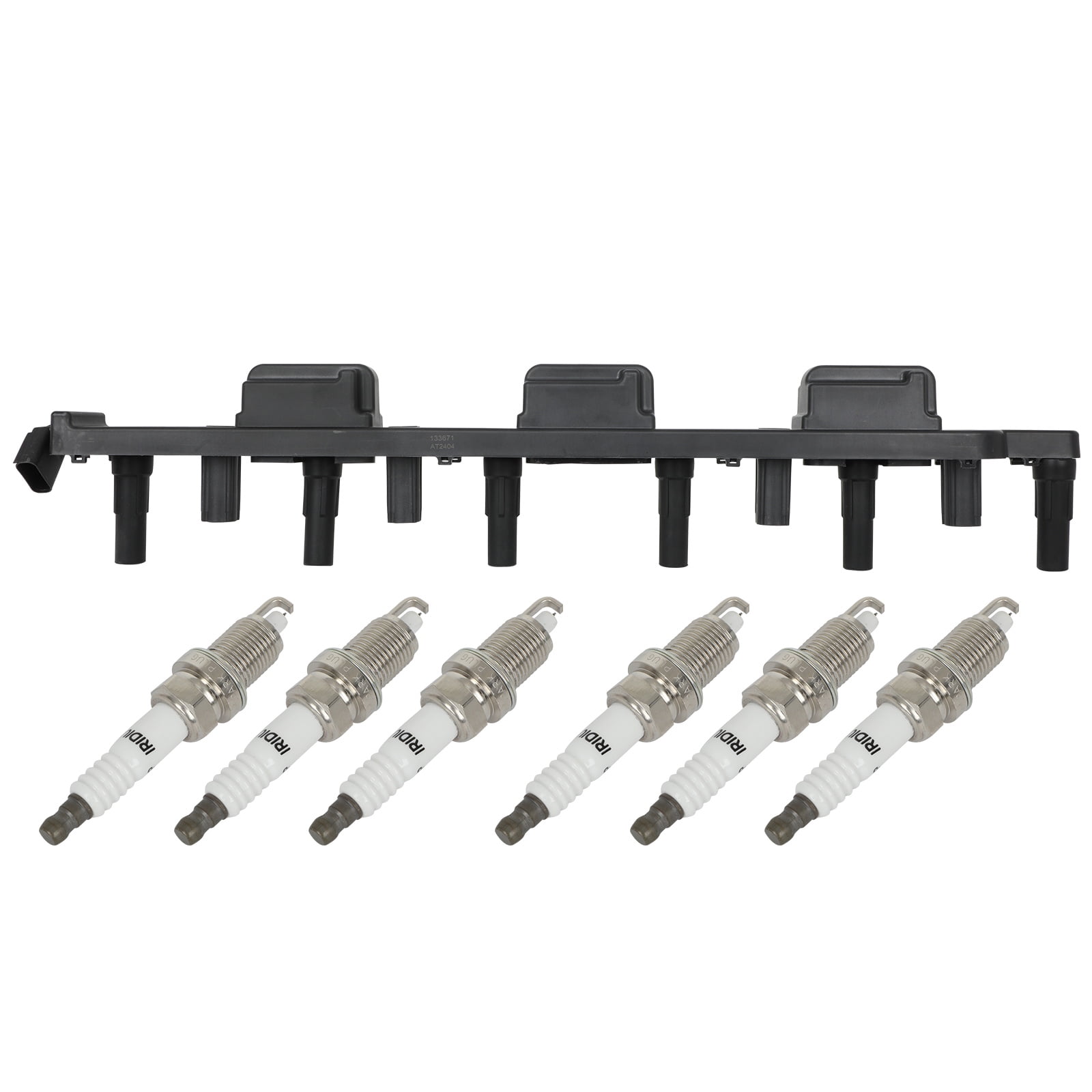 ECCPP 1 ignition coils with 6 iridium Spark Plugs,UF296,coils packs,for ...