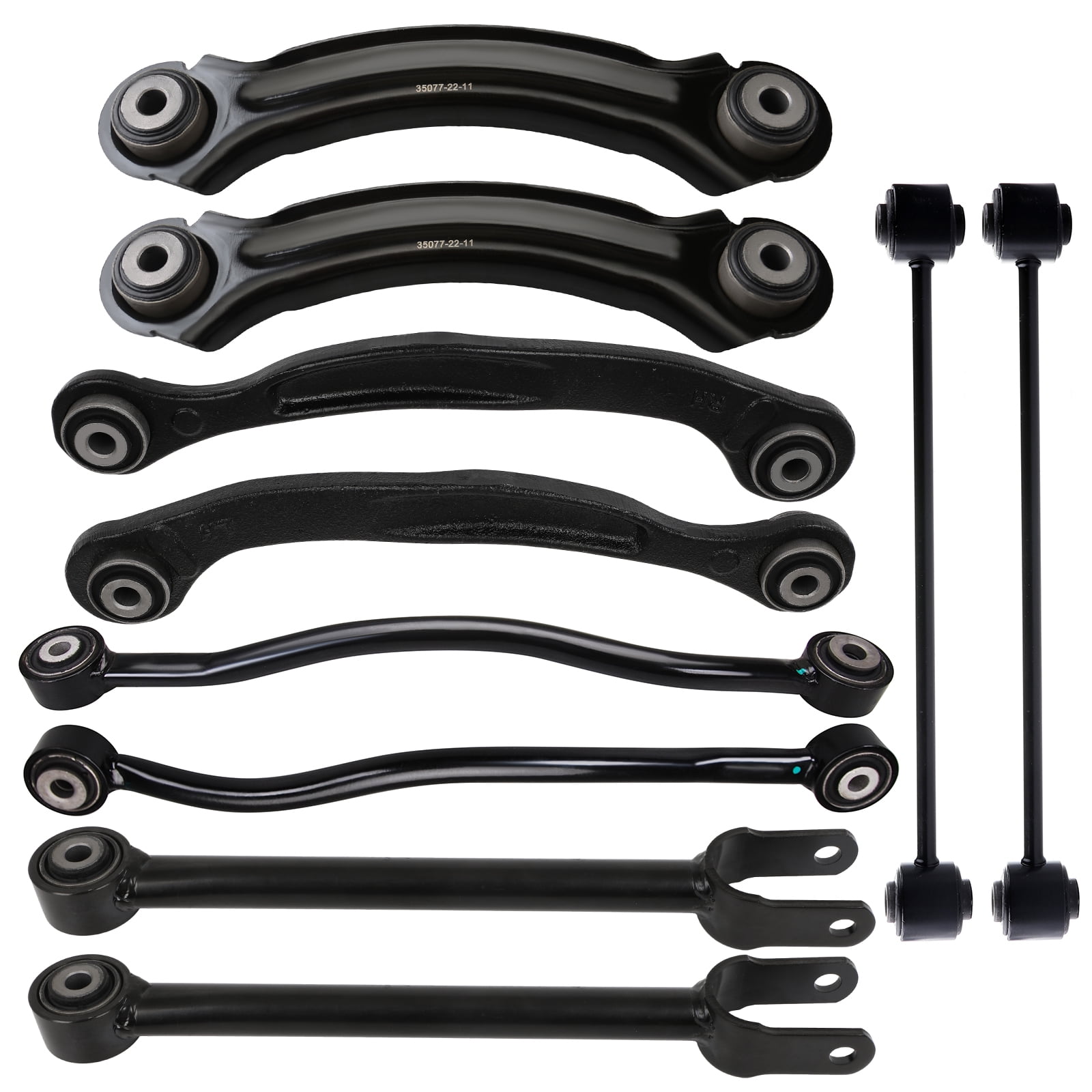 ECCPP 10pcs Lower Upper Control Arms Sway Bar Link fit for 2005-2016 ...