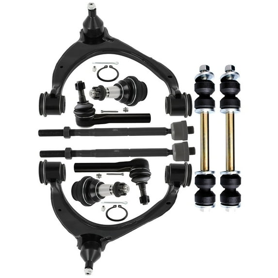 ECCPP 10pcs Upper Control Arm Outer Inner Tie Rod End Sway Bar Link ...