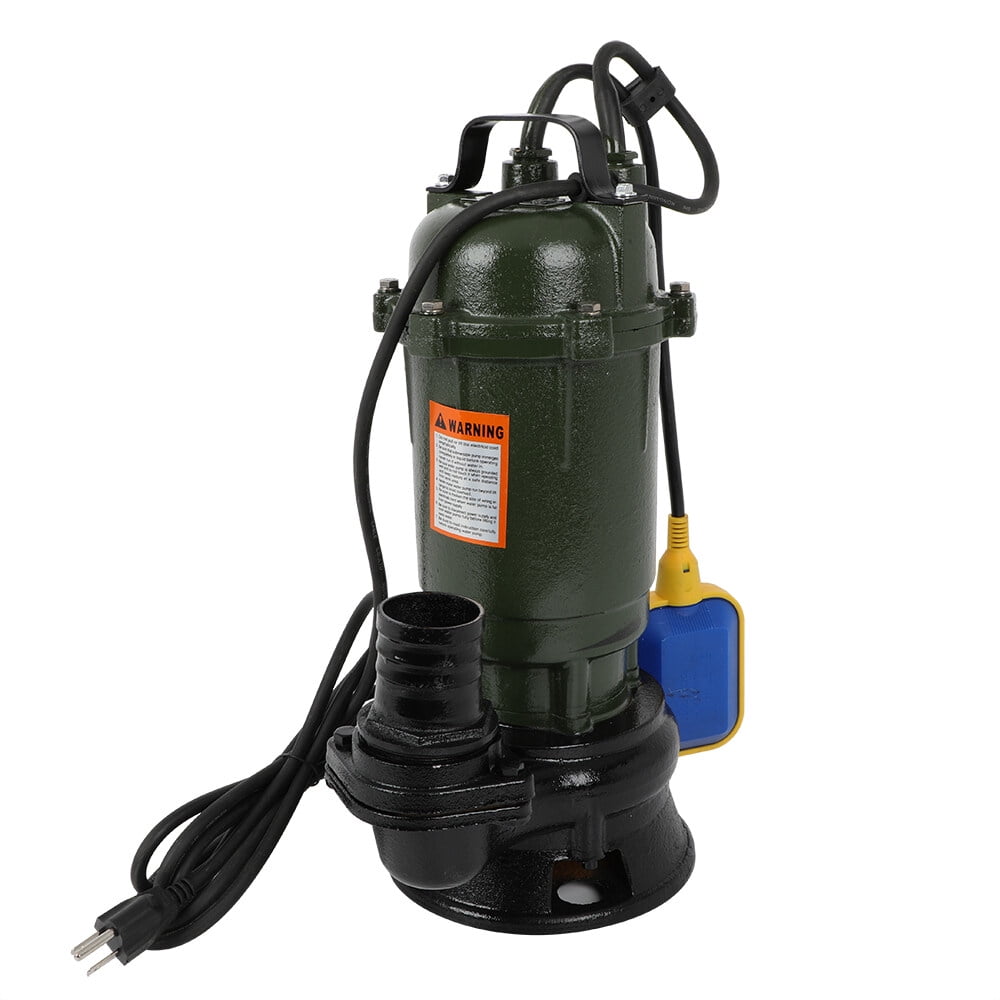 ECCPP 120V Submersible Sewage Pump 3/4 HP Wastewater pump 5880GPH ...