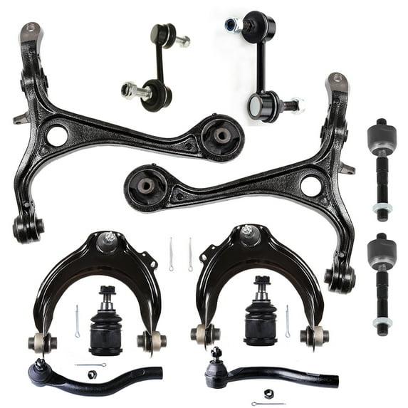 ECCPP - 12PC Lower Control Arm Upper Control Arm and Ball Joint Lower Ball Joint Tie Rod End ...