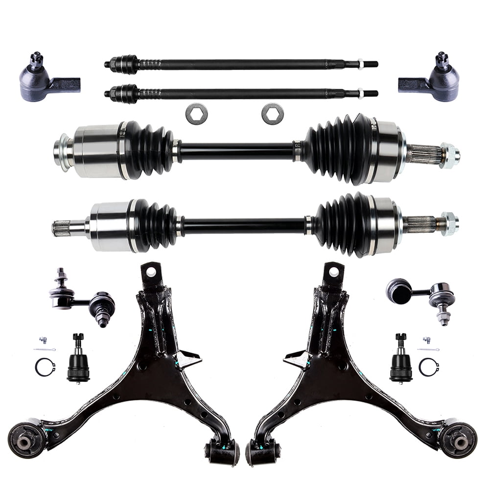 ECCPP - 12PC Lower Control Arm and Ball Joint Tie Rod End Sway Bar End ...